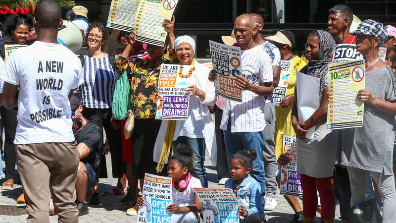 Communities Rally Against "Water Apartheid" In Cape Town